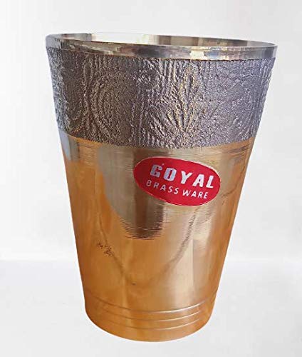Nayak Brass Glass/Glass/Boithi Glass/Pital Glass of 220ML for Puja ...