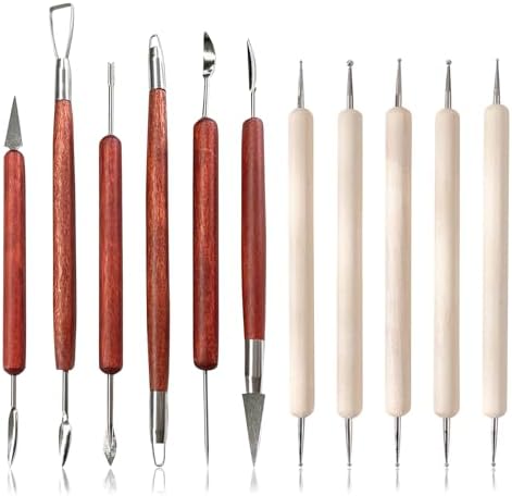 Clay Sculpting Modelling Tools, 11PCS Polymer Clay Tool Double-Ended ...