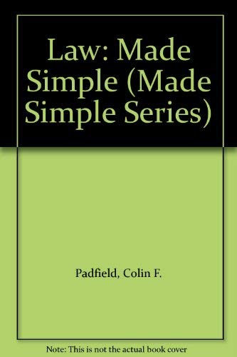 Amazon | Law: Made Simple (Made Simple Series) | Padfield, Colin F ...