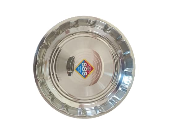 Buy SSS Stainless Steel Traditional Dinner Plate (1) Online at Low ...