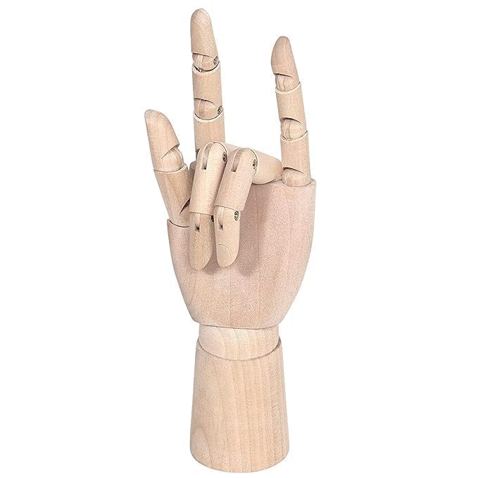 ARTISTERY Wooden Art Mannequin Hand Model Hand Manikin - Perfect for ...