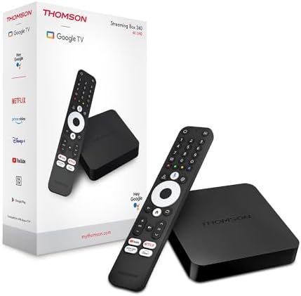 Thomson Streaming Box 270UK Plus, Built-in Speaker for Voice Control ...