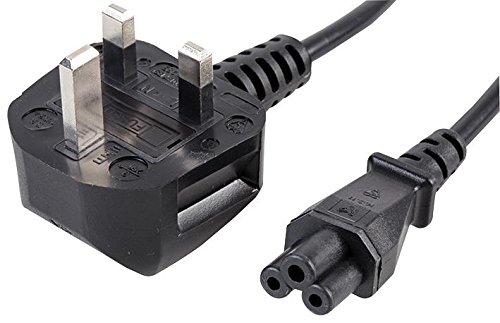 PRO ELEC Mains Power Lead – UK 3-Pin Plug with 3A Fuse to IEC C5 ...