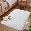 Amazon.com: Macgace Small Throw Rugs for Bedroom, 2x3 White Mini Non ...