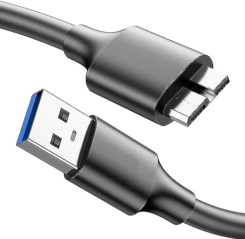 NISHTECH High Speed USB 3.0 A to Micro B SuperSpeed for WD/Seagate ...