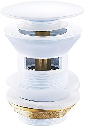 Bathroom Sink Drain Click Clack Plug Stopper, Chrome Easy Pop-up Basin ...