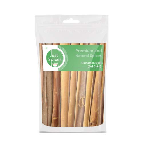 Just Spices Cassia Cinnamon Quills Sticks, Dalchini, Kalmi Taj (200 ...
