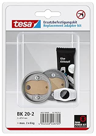 tesa Power.Kit adapter BK2002, zelfklevende reservekit, zamak ring ...