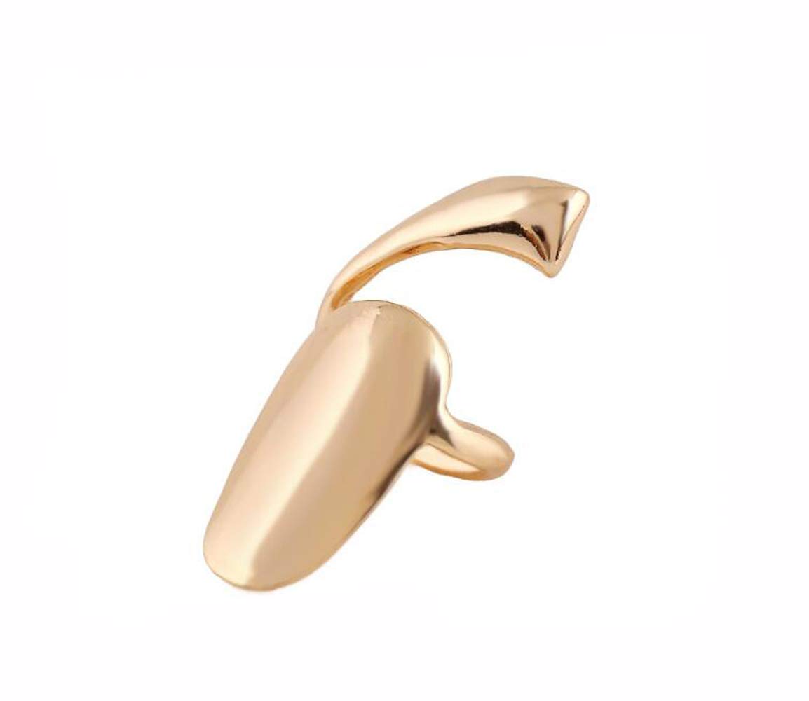 Amazon.com: SYBL 6Pcs Gold Fingernails Rings Nail Art Retro Finger Tip ...