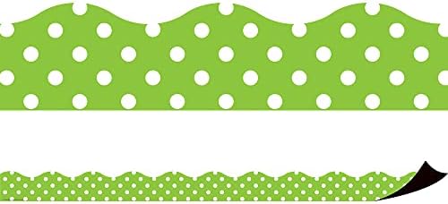 Amazon.com: Teacher Created Resources Lime/Polka Dots Magnet Border ...
