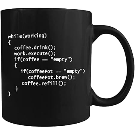 Amazon.com: Coffee++ Program - Cool Ceramic Coding Coffee Mug - Makes a ...