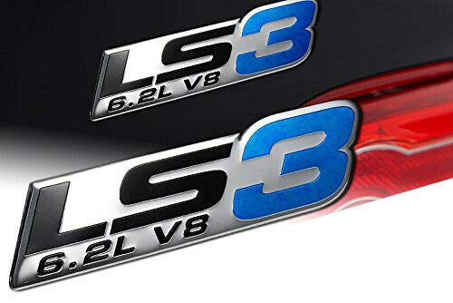 LS3 6.2L V8 Engine Emblems Badges Nameplates Compatible with GM General ...