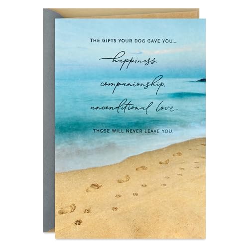 Hallmark Sympathy Card for Loss of Dog (A Faithful Friend to Treasure)