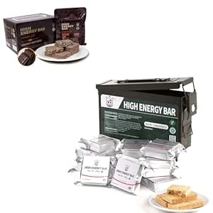 Amazon.com: 12 Pack Ration Bar Chocolate Flavor&12 Pack Ammo Box Food ...