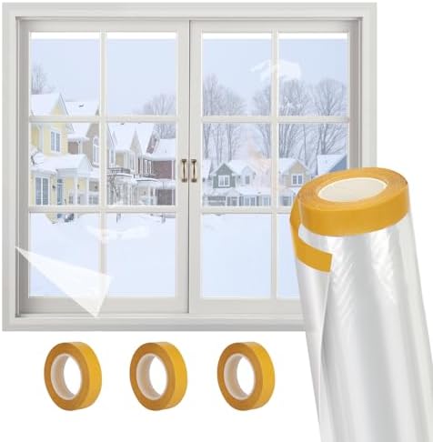 AGHITG Window Insulation Kit,POF Clear Shrink Film 63 Inch x 33FT ...