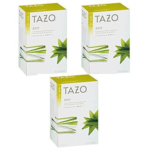 Amazon.com : Tazo Zen Green Tea, 20 Count - 3 Pack : Grocery & Gourmet Food