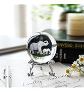 Amazon.com: 80mm Crystal Earth Globe Ball with Stand World Map Glass ...