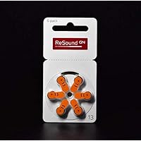 Resound GN hearing aid battery Size 13 (PR48) (1 Packet = 6 batteries ...