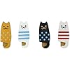 Amazon.com: BeeChamp 4pcs Assorted Color Mini Wooden Cute Cat ...