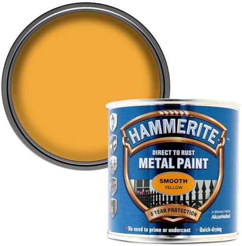 Hammerite Metal Paint Smooth 750ml Yellow : Amazon.co.uk: DIY & Tools