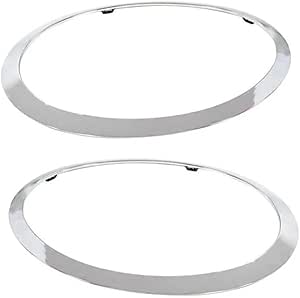 Amazon | 2pcs Forミニ BMW クーパー F55 F56 F57 用 フロントランプフレーム ヘッドライトトリムリング ...