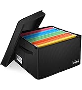 Amazon.com: JUNDUN File Box,2- Layer Fireproof Document Box with 13 ...