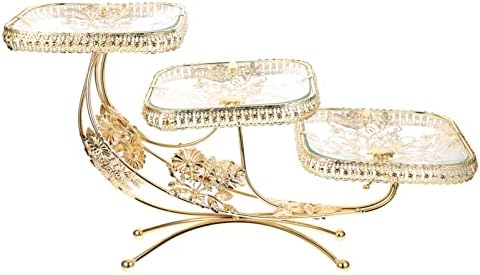 Amazon.com: Godinger Silver Art Dublin 2 Tiered Glass Buffet Serving ...