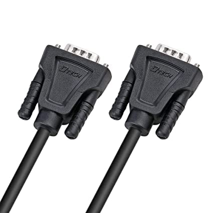 DTECH DB9 RS232 Serial Cable Male to Male Null Modem Cord Full ...
