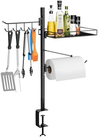 Amazon.com : ZDDLOINP Grill Caddy, BBQ Caddy with Paper Towel Holder ...