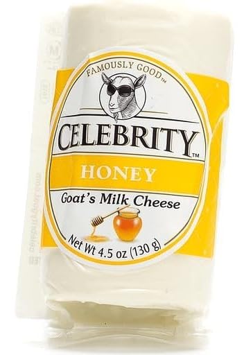 Amazon.com: Celebrity goat cheese log honey4oz | 6 pack total of 1.5Ib ...