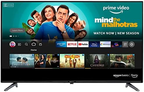 AmazonBasics 81cm (32 inches) Fire TV Edition HD Ready Smart LED TV ...