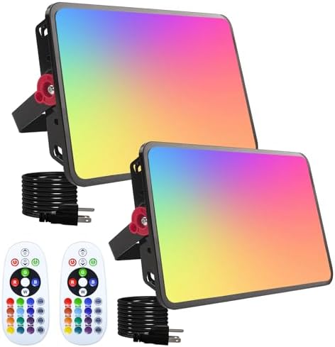 ASIGN 200W RGB LED Flood Lights, Indoor Outdoor Decoration Light ...