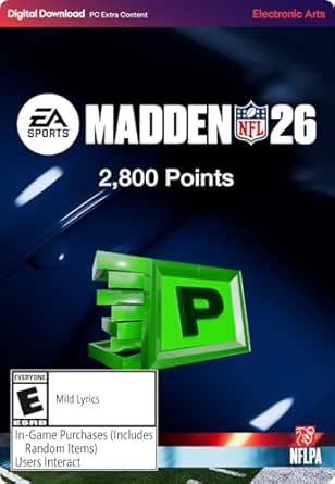Amazon.com: MADDEN NFL 26 - 2800 MUT POINTS - PC EA App [Online Game ...