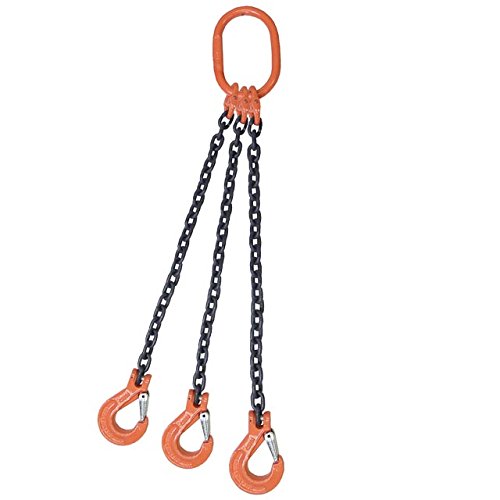 Amazon.com: 3/8" x 6' - Triple Leg Chain Sling w/ Sling Hook -: Tools ...