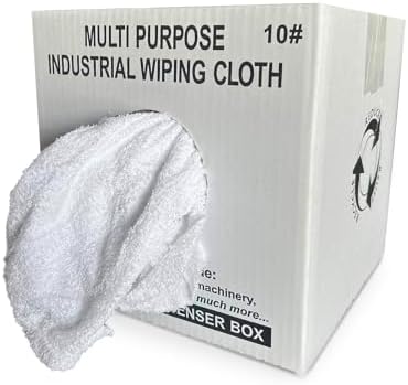Amazon.com: PRO SOURCE Low Lint Reclaimed Cotton Shop Rags, Washable ...