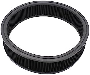 Amazon.com: 1 PC SHLPDFM Black 14" X 3"Air Filter Element Round High Flow Washable & Reusable ...