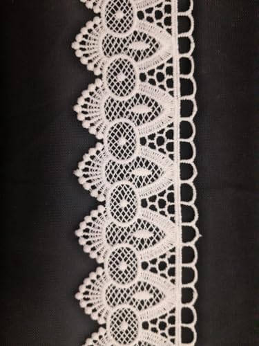 PCJS Cotton Soft Premium Embroidered Designed Schiffli Border Trim Gpo ...