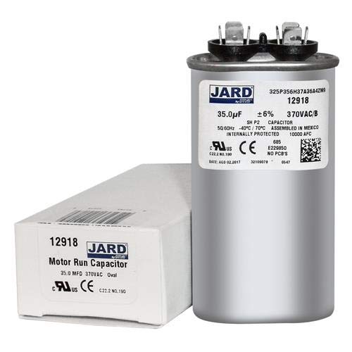 35 uF x 370 VAC Oval Run Capacitor by JARD # 12918: Amazon.com ...
