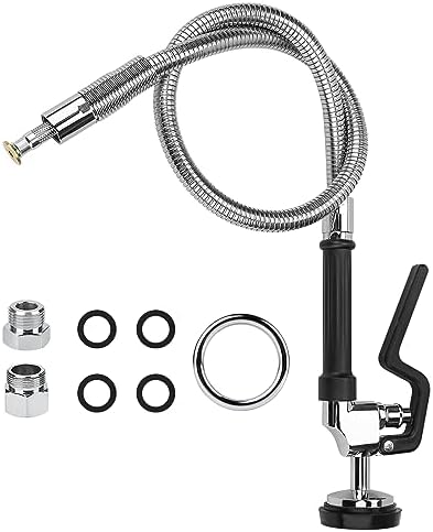 DYVIAHOME Pre Rinse Hose with Spray valve 38 Inch Flexible Stainless ...