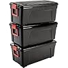 Solent Plastics Power Box 75 Litre Storage Trunk with Wheels : Amazon ...