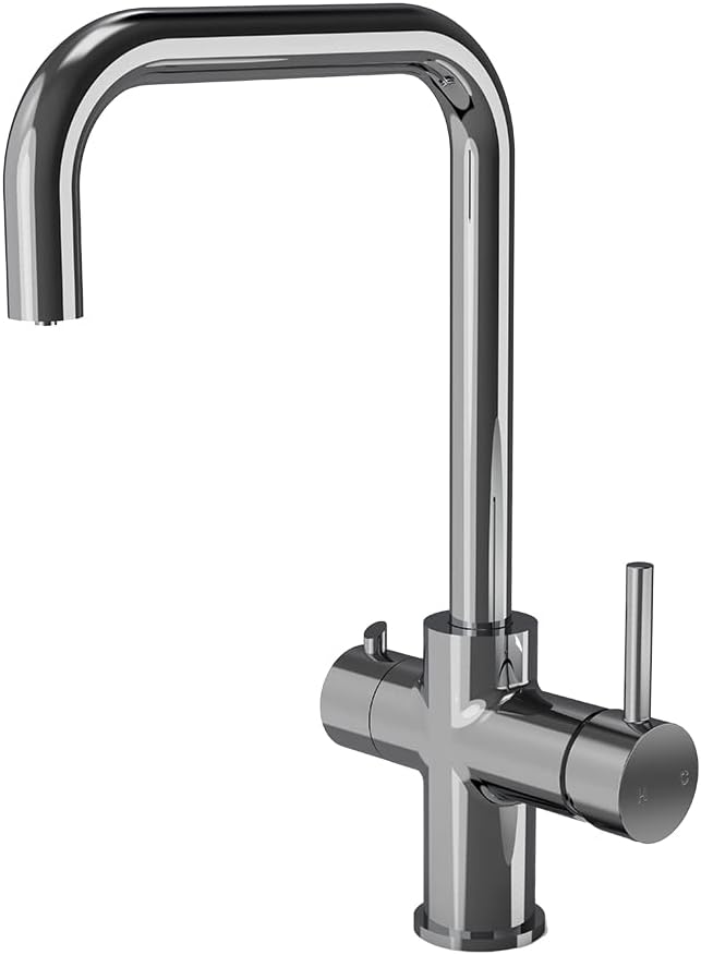 Chrome 3-in-1 Instant Boiling Water Kitchen Swivel Mixer Tap : Amazon ...