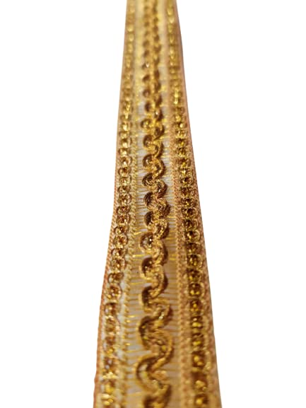 R R LACE Fancy Golden Lace Border for Saree Blouse Dupatta Lehenga ...