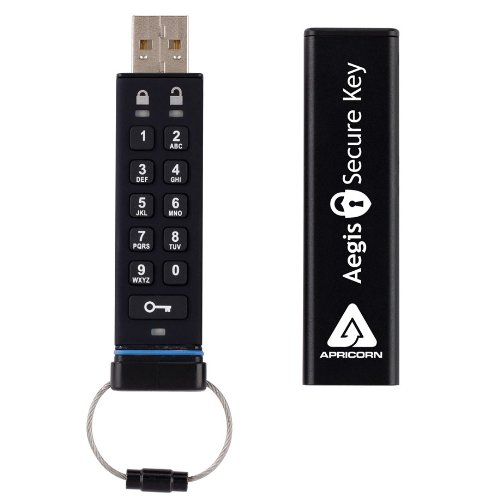 Apricorn Aegis 8 GB USB 2.0 Military Grade 256-bit AES CBC Hardware ...