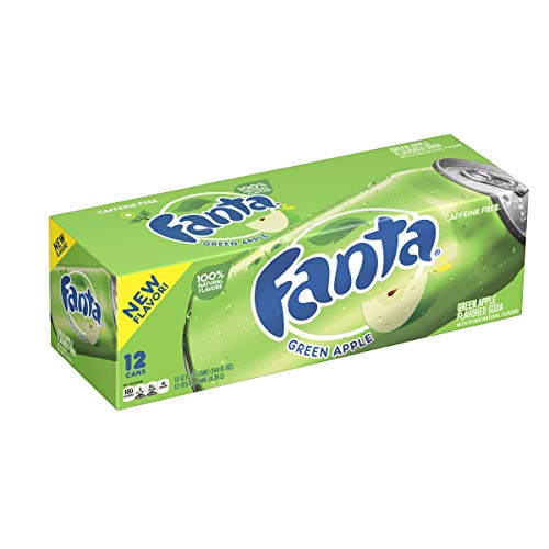 Fanta Green Apple Soda - 12 oz cans (48 Cans)