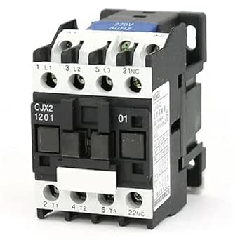 CJX2-1201 AC Contactor 220V 50Hz Coil 12A 3-Phase 3-Pole 1NC 1Pcs : Amazon.ca: Tools & Home ...