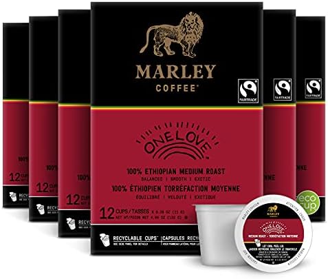 Amazon.com: Marley Coffee One Love, 100% Ethiopian, Medium Roast Coffee ...