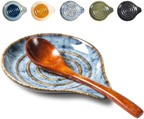 Amazon.com: Cormomu Spoon Rest, Large Ceramic Spoon Holder for Stove ...