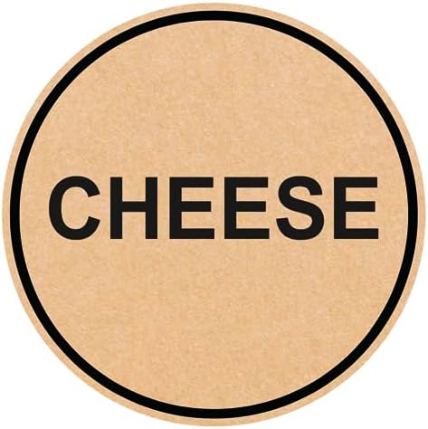 Amazon.com : 1 inch 500 PCS Cheese Stickers Food Rotation Removable ...
