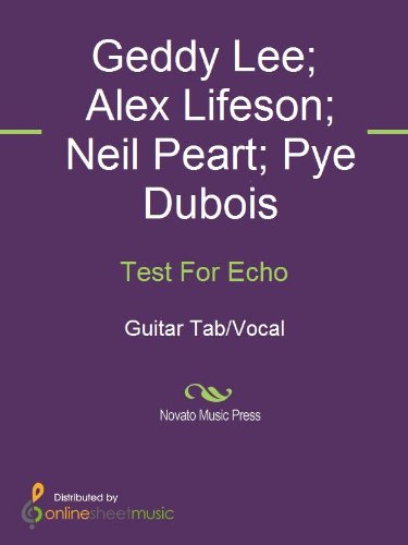 Test For Echo eBook : Alex Lifeson, Geddy Lee, Neil Peart, Pye Dubois ...