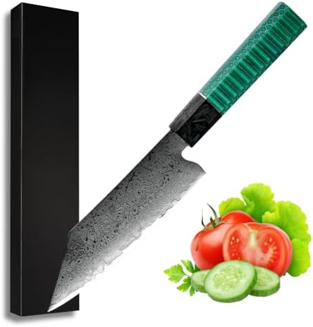 Amazon.com: SHOKUNIN USA Razor Sharp Professional Chefs Knife Damascus ...